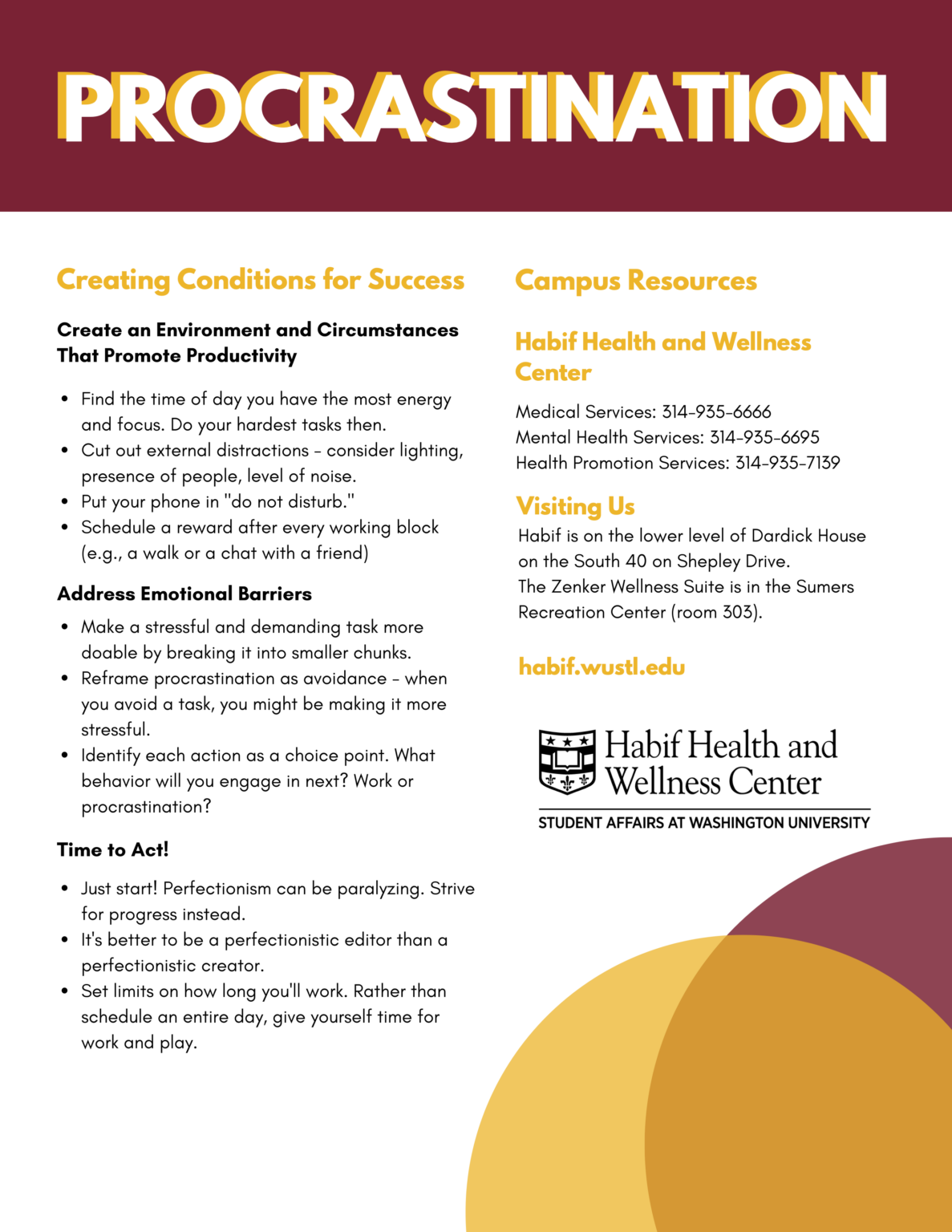 Procrastination - Health Promotion Services