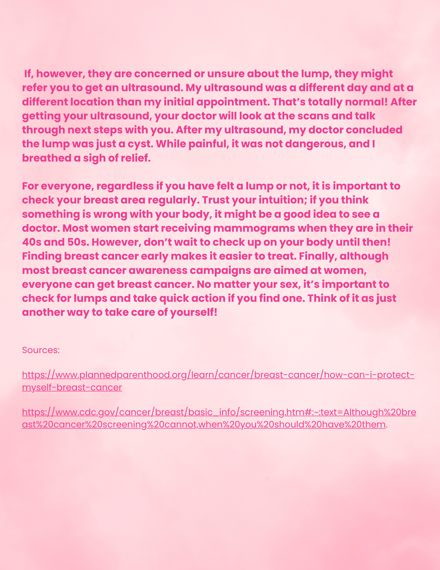 Breast Cancer Awareness - Health Promotion Services
